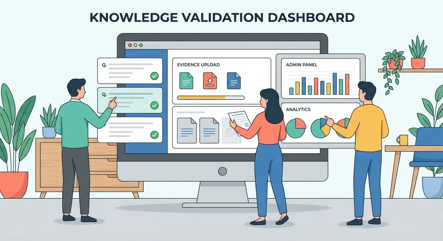 How to Build a Web App for Internal Knowledge Validation | Koder.ai